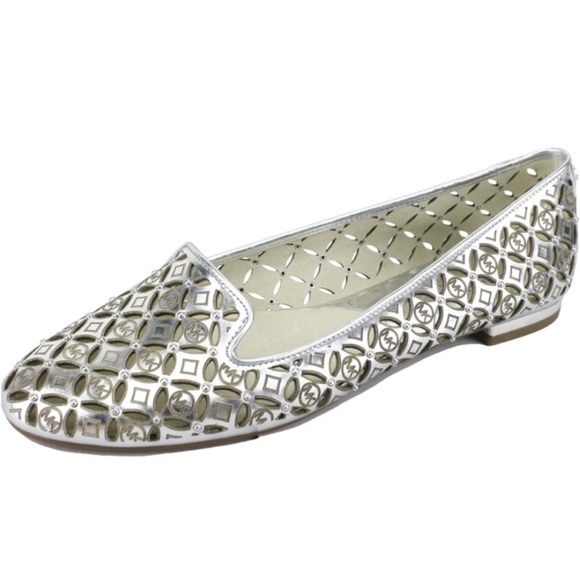 MICHAEL Michael Kors | Shoes | Michael By Michael Kors Silver Leather ...